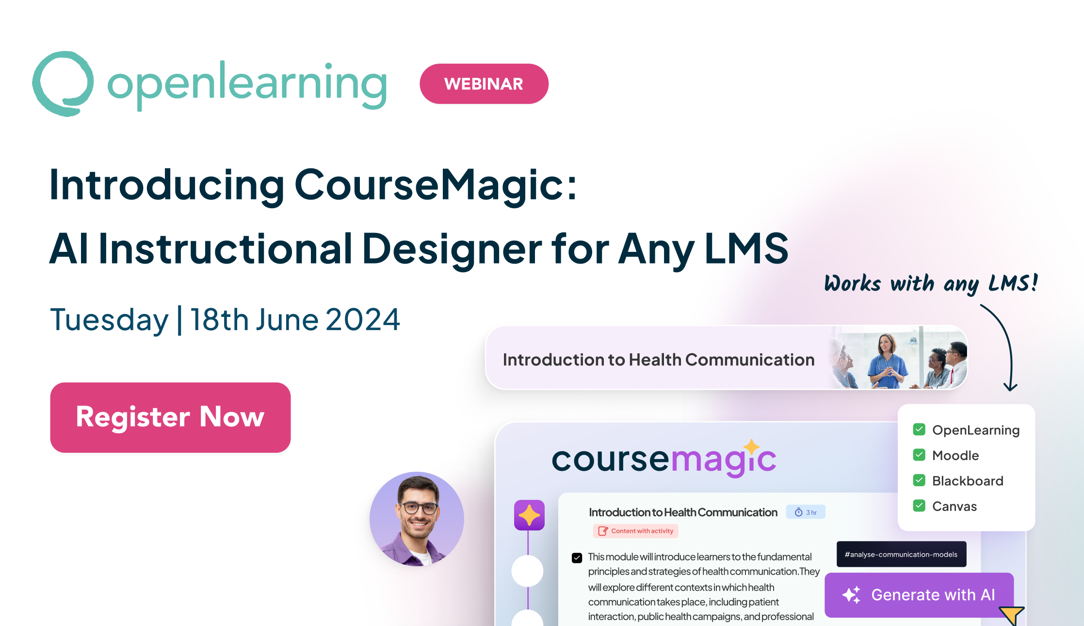 Introducing CourseMagic: AI Instructional Designer for Any LMS | OpenLearning Events